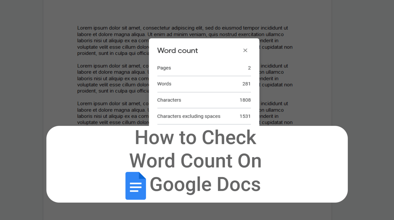 How to check word count on Google Docs & show live word count - 2 Easy Methods - Oppilla